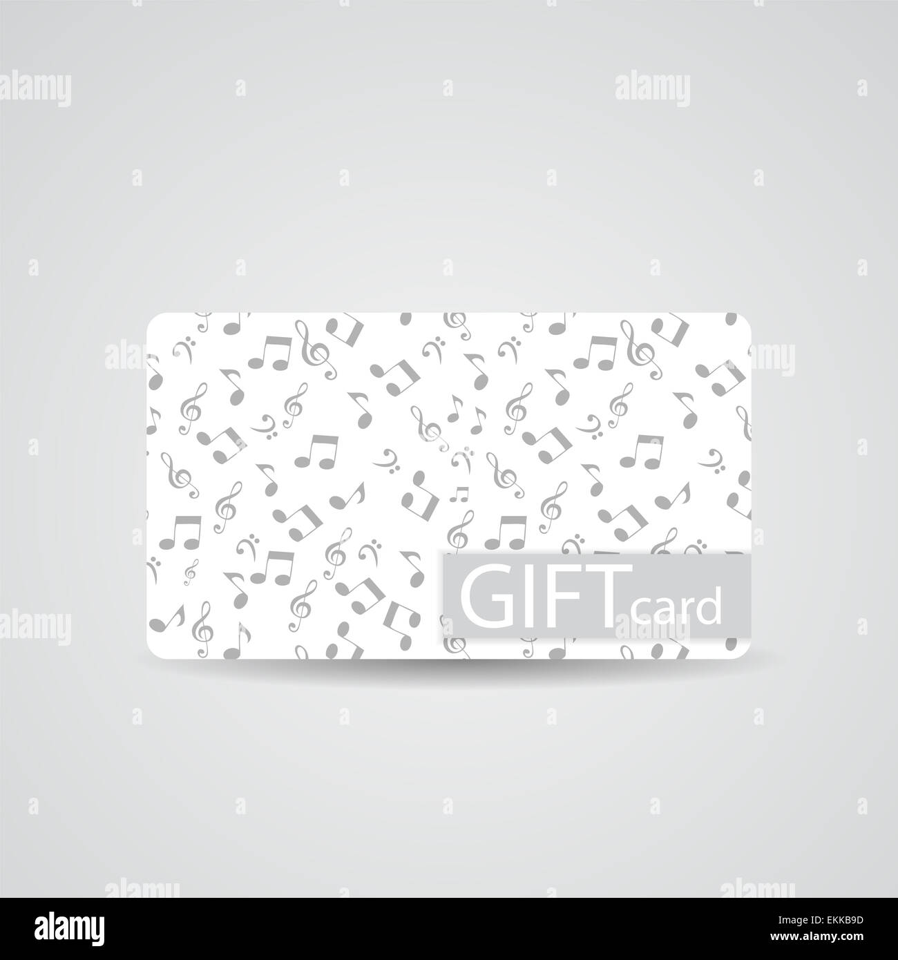 Abstract Beautiful Music Gift Card Design, Vector Illustration Stock ...
