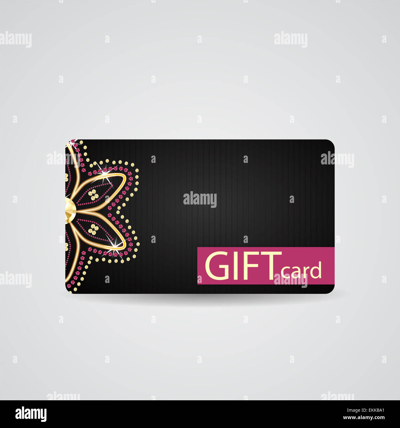 Abstract Beautiful Diamond Gift Card Design, Vector Illustration Stock Photo - Alamy