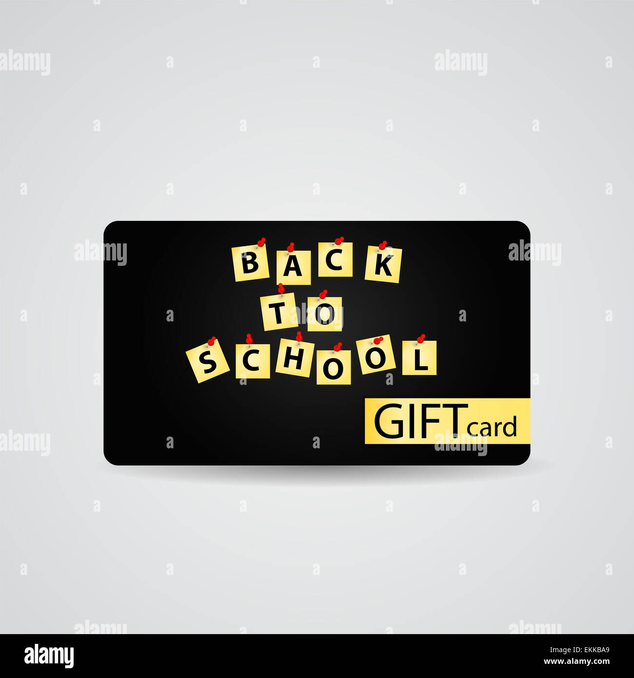 Abstract Beautiful Back to School Gift Card Design, Vector Illu Stock ...