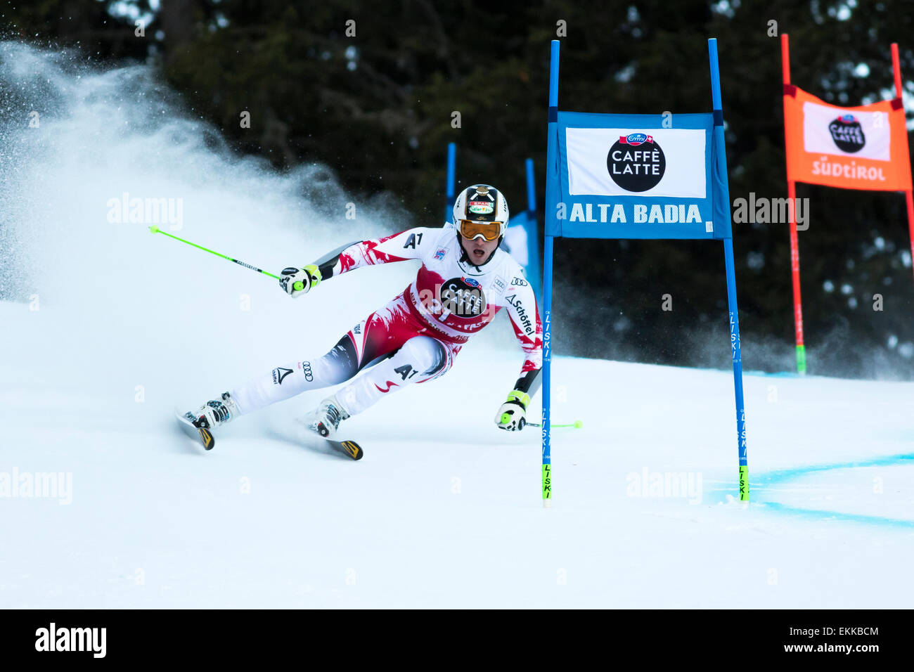 Val Badia, Italy 21 December 2014. REICHELT Hannes (Aut) competing in the Audi Fis Alpine Skiing ...