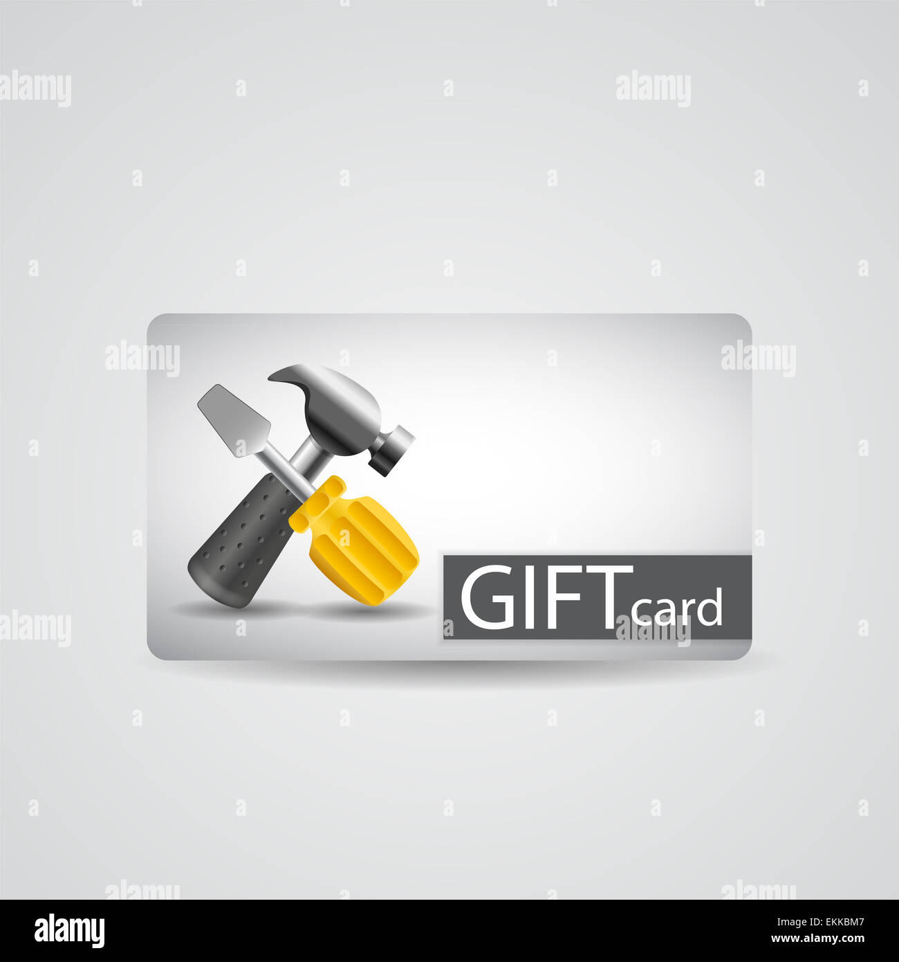 Abstract Beautiful Tools Gift Card Design, Vector Illustration Stock ...