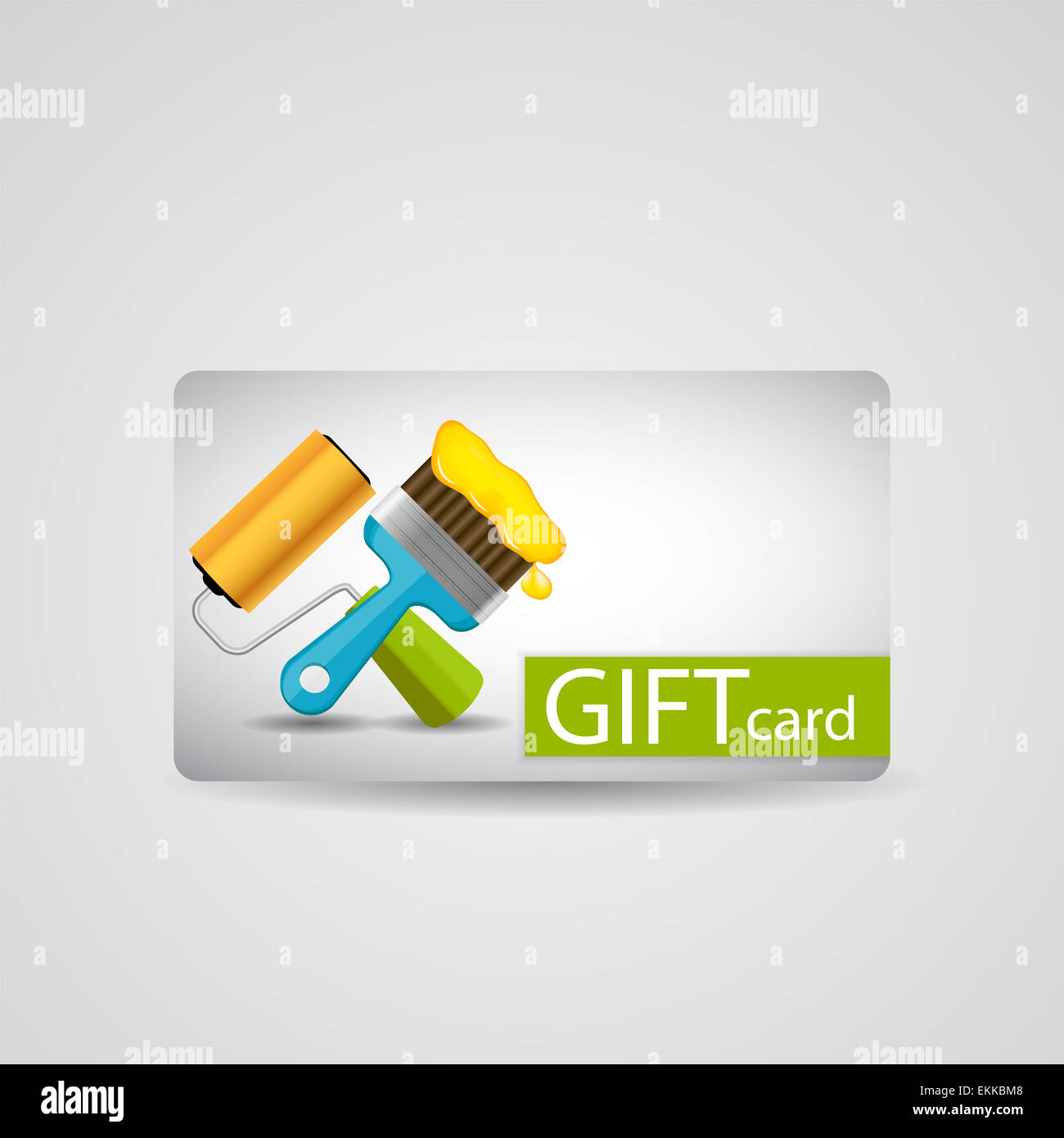 Abstract Beautiful Tools Gift Card Design, Vector Illustration Stock ...