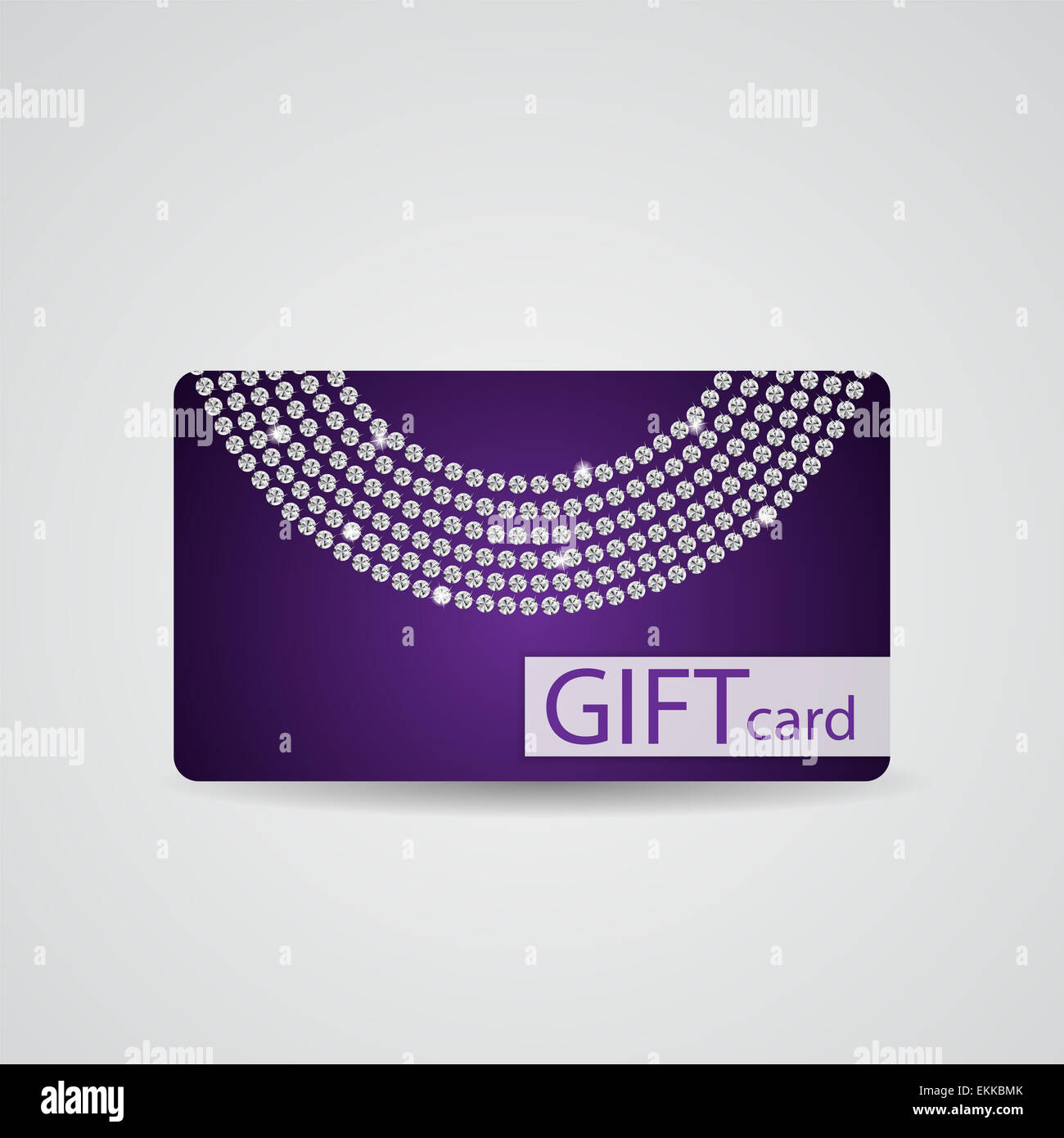 Abstract Beautiful Diamond Gift Card Design, Vector Illustration Stock ...