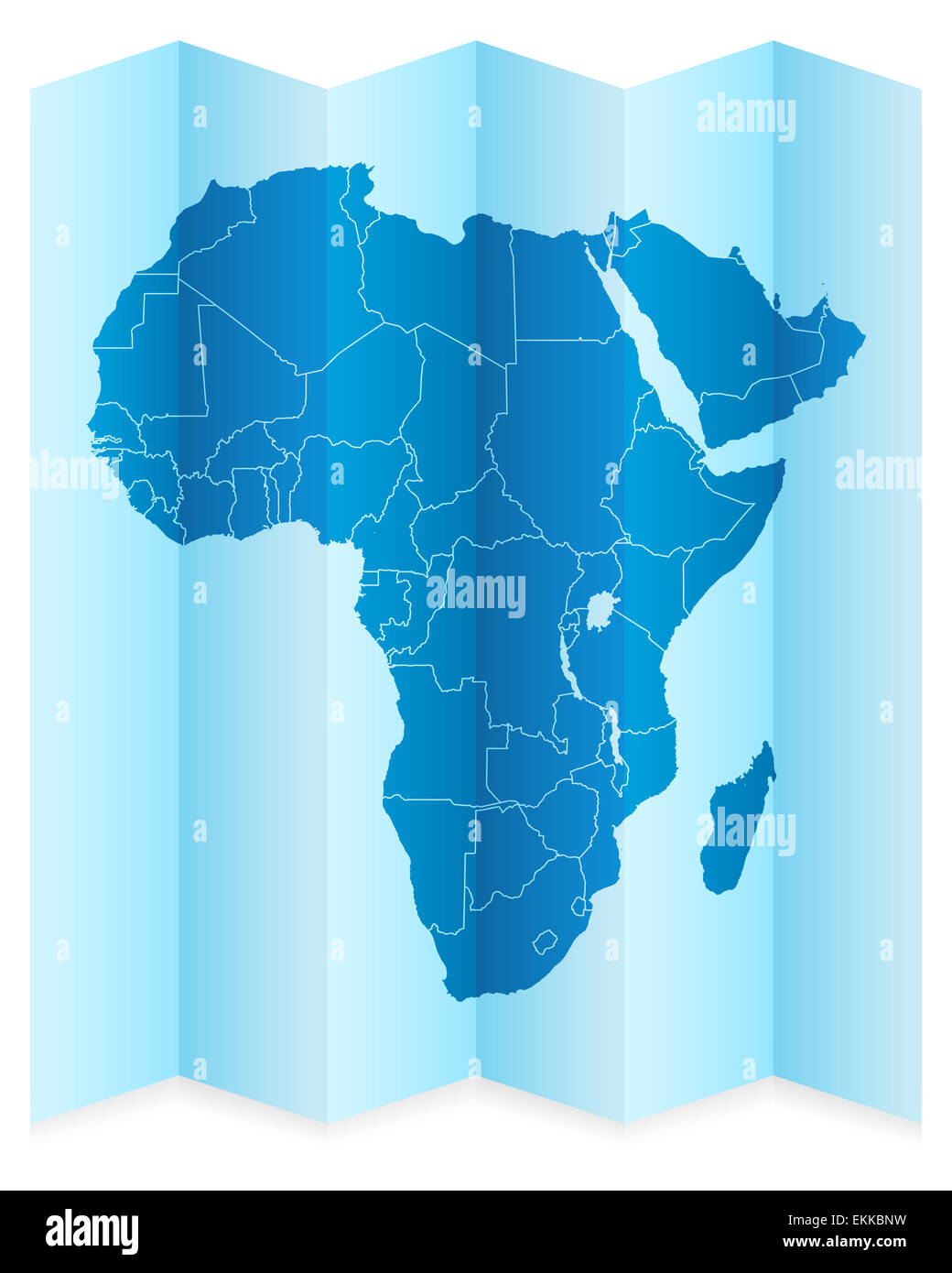 Africa map on a white background. Vector illustration Stock Photo - Alamy