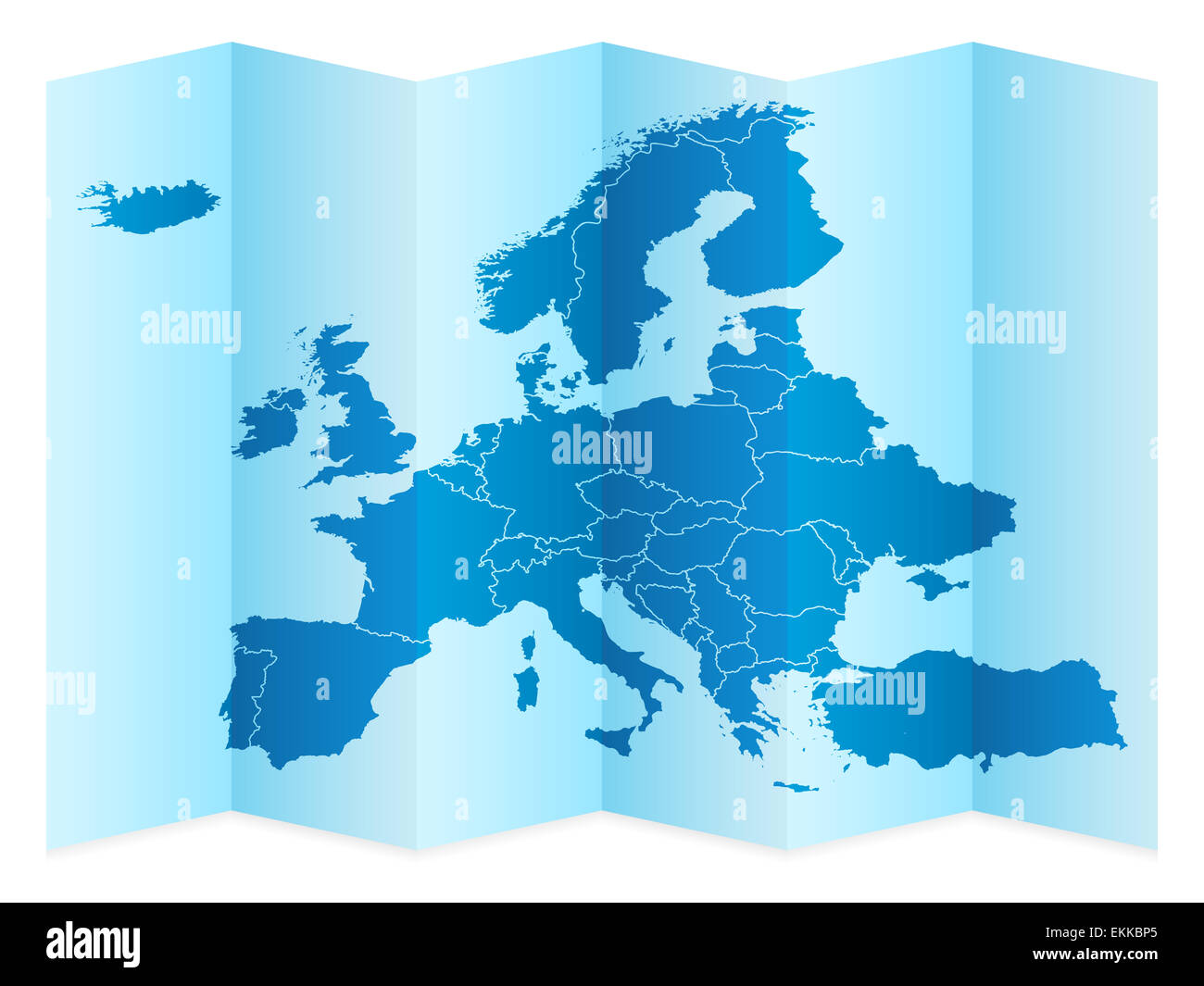 Europe map on a white background. Vector illustration Stock Photo - Alamy