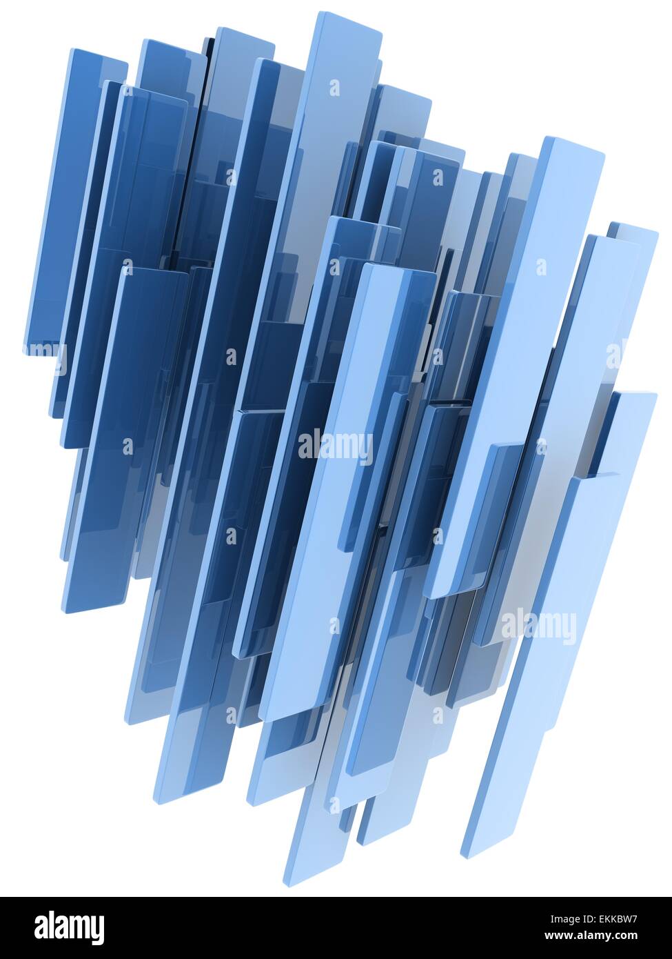 metallic rectangles on white background. digitally generated image ...