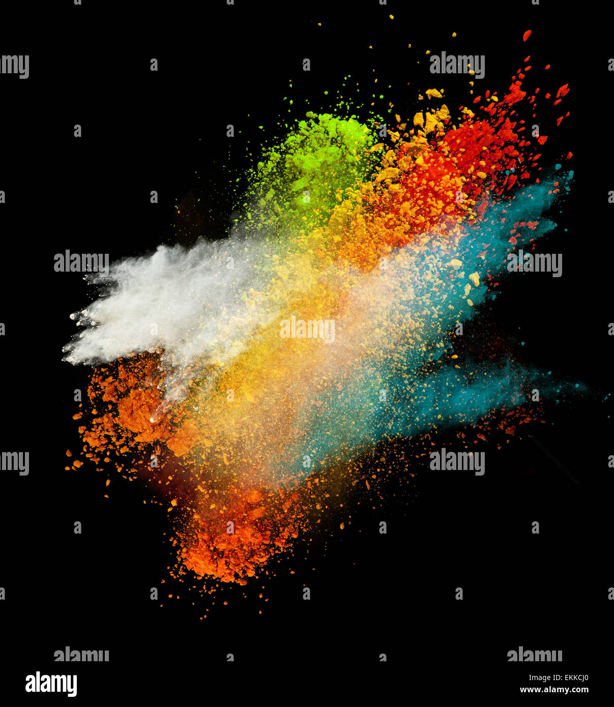 Colorful powder white hi-res stock photography and images - Alamy