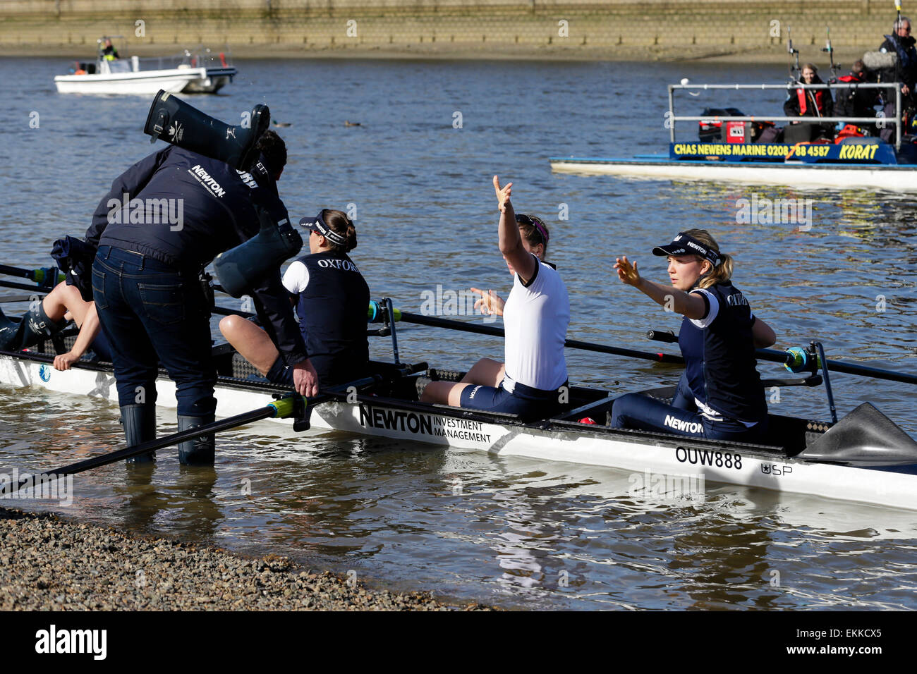 London, UK. 11th Apr, 2015. BNY Mellon Boat Races Day. Oxford Women's ...