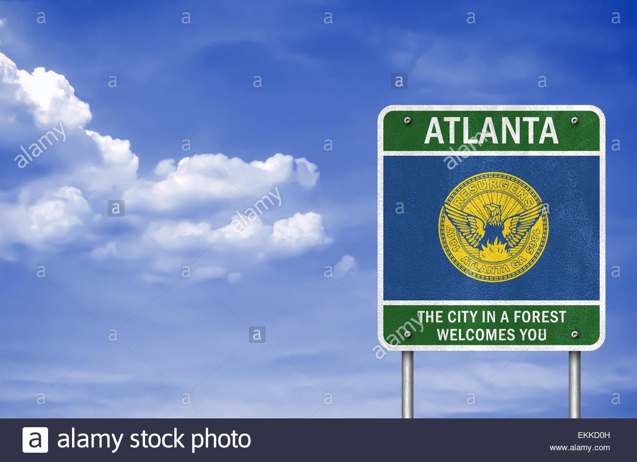 Atlanta Flag Stock Photos & Atlanta Flag Stock Images - Alamy