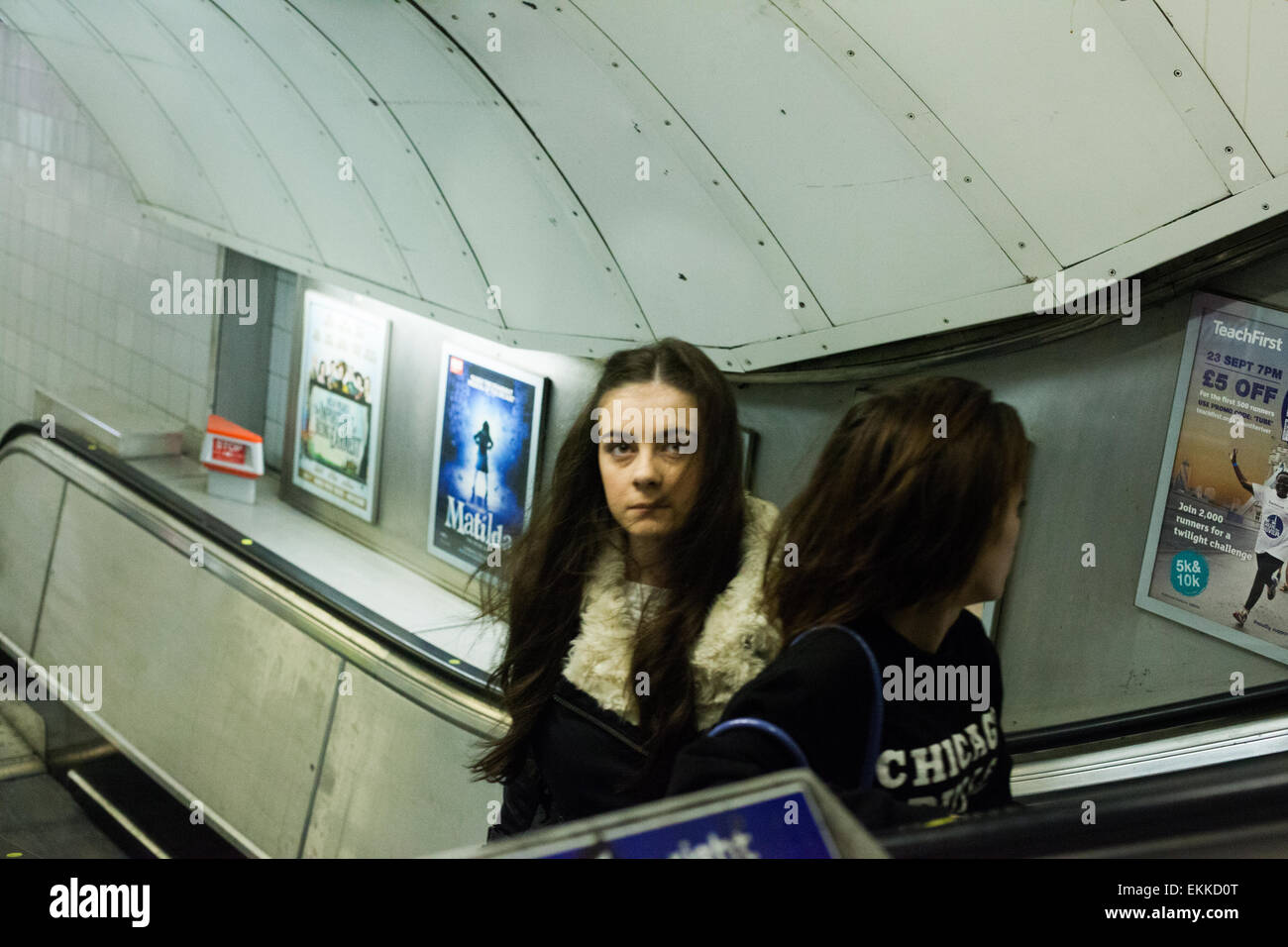 Daily commute in London Underground Stock Photo - Alamy