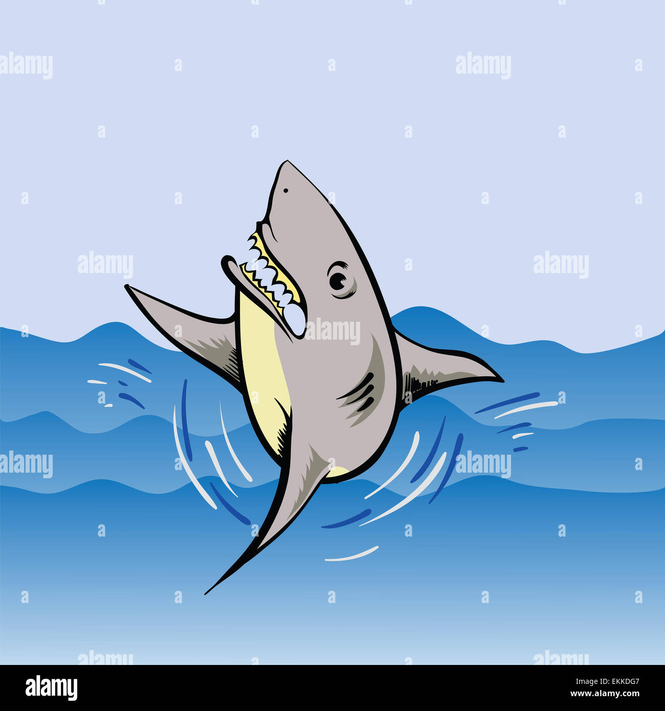 Dangerous sea creatures cartoon hi-res stock photography and images - Alamy
