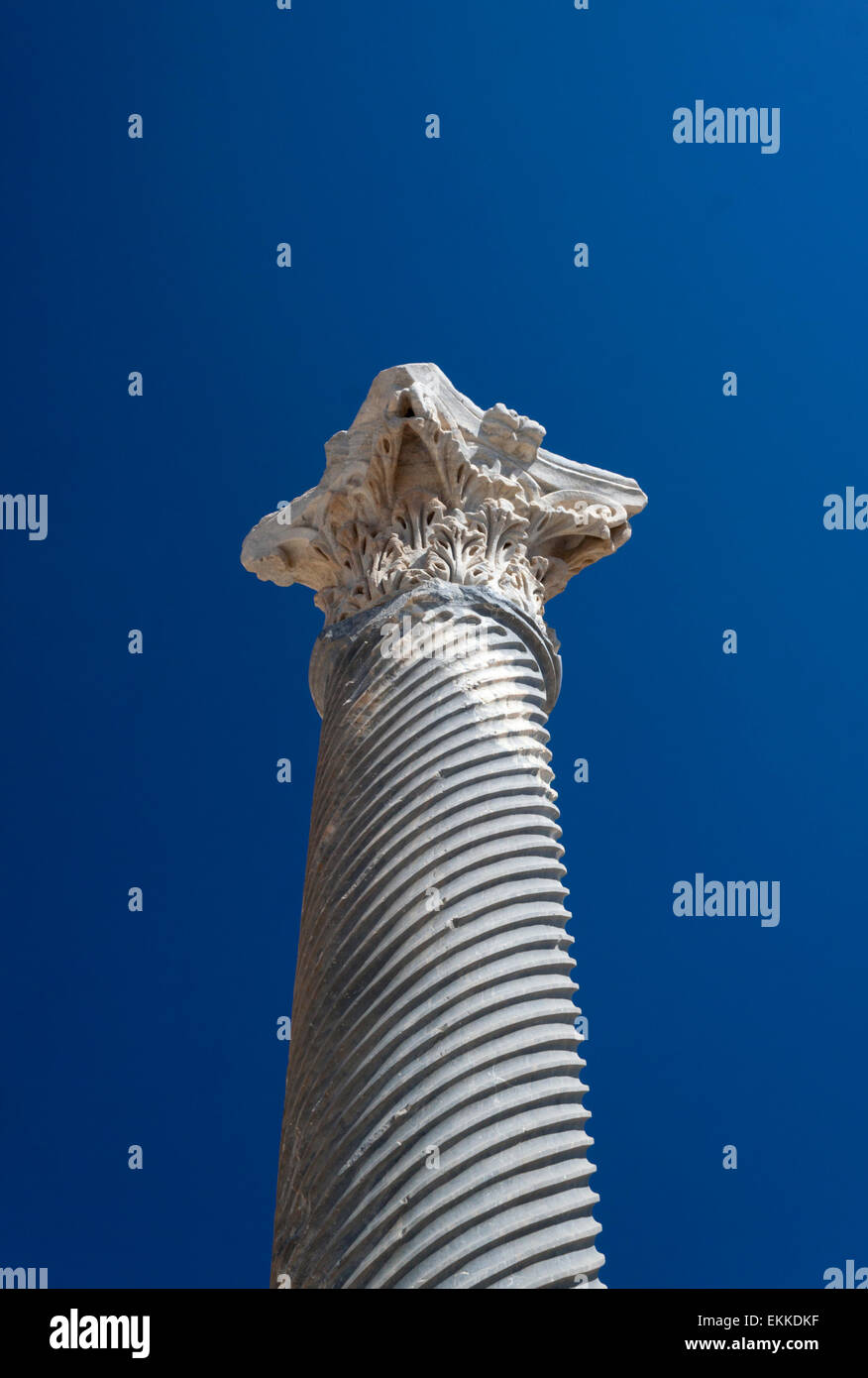 Ancient column from the Roman city of Kourian in Cyprus Stock Photo - Alamy
