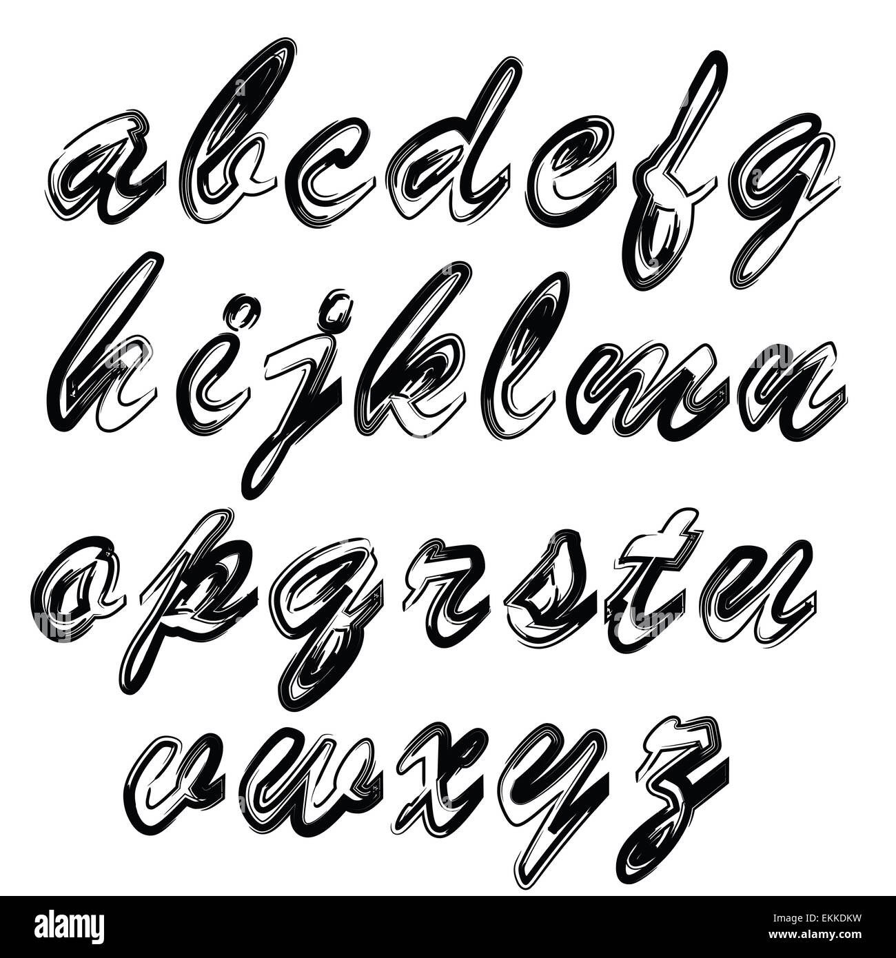 Glyph letter Black and White Stock Photos & Images - Alamy