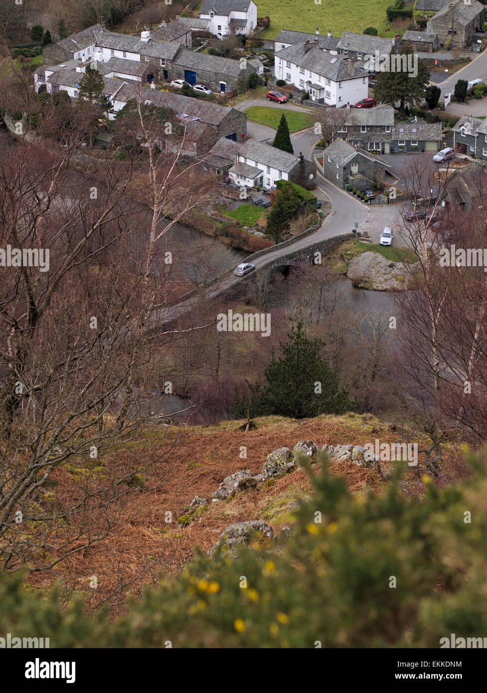 Grange village lake district hi-res stock photography and images - Alamy