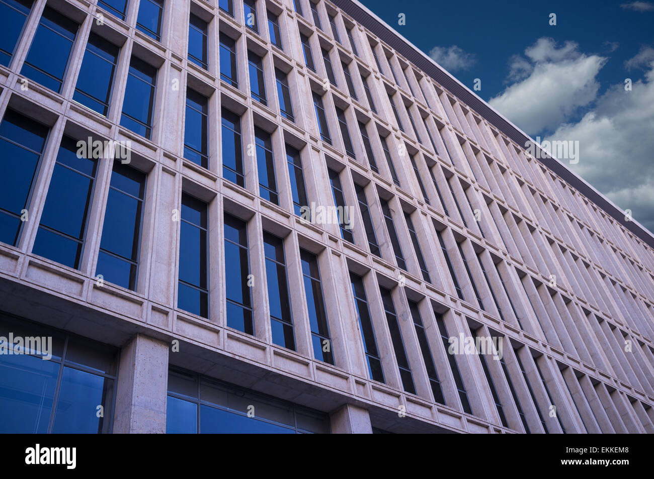 Full frame take of the facade of a modern office building Stock Photo ...