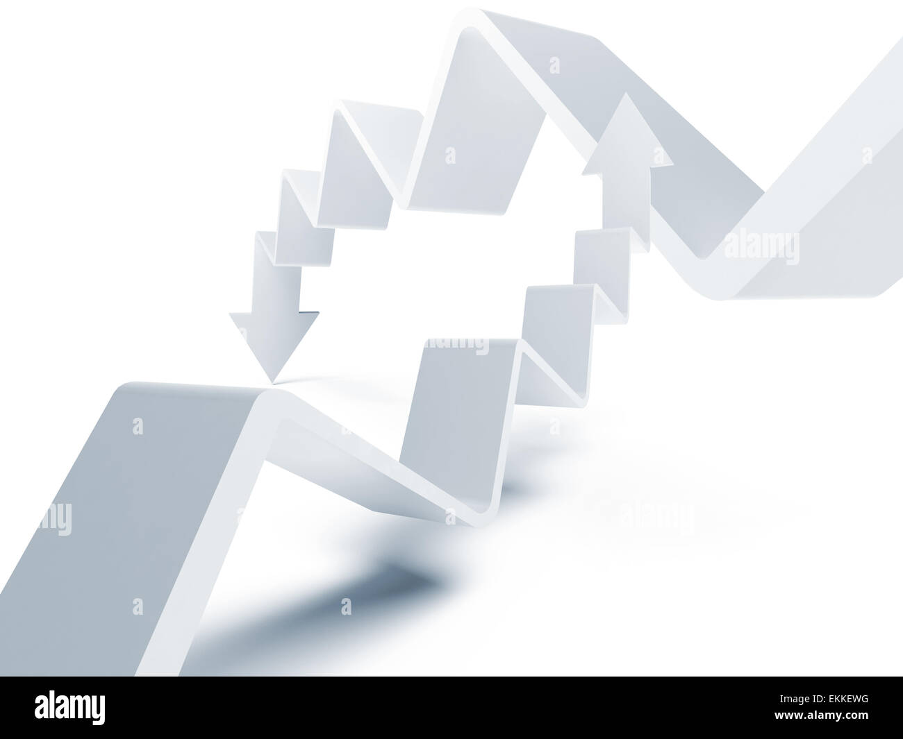 Down arrow with broken lines hi-res stock photography and images - Alamy
