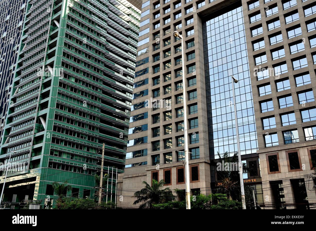 Bangkok, Thailand: Modern high-rise corporate office towers on Sathorn ...