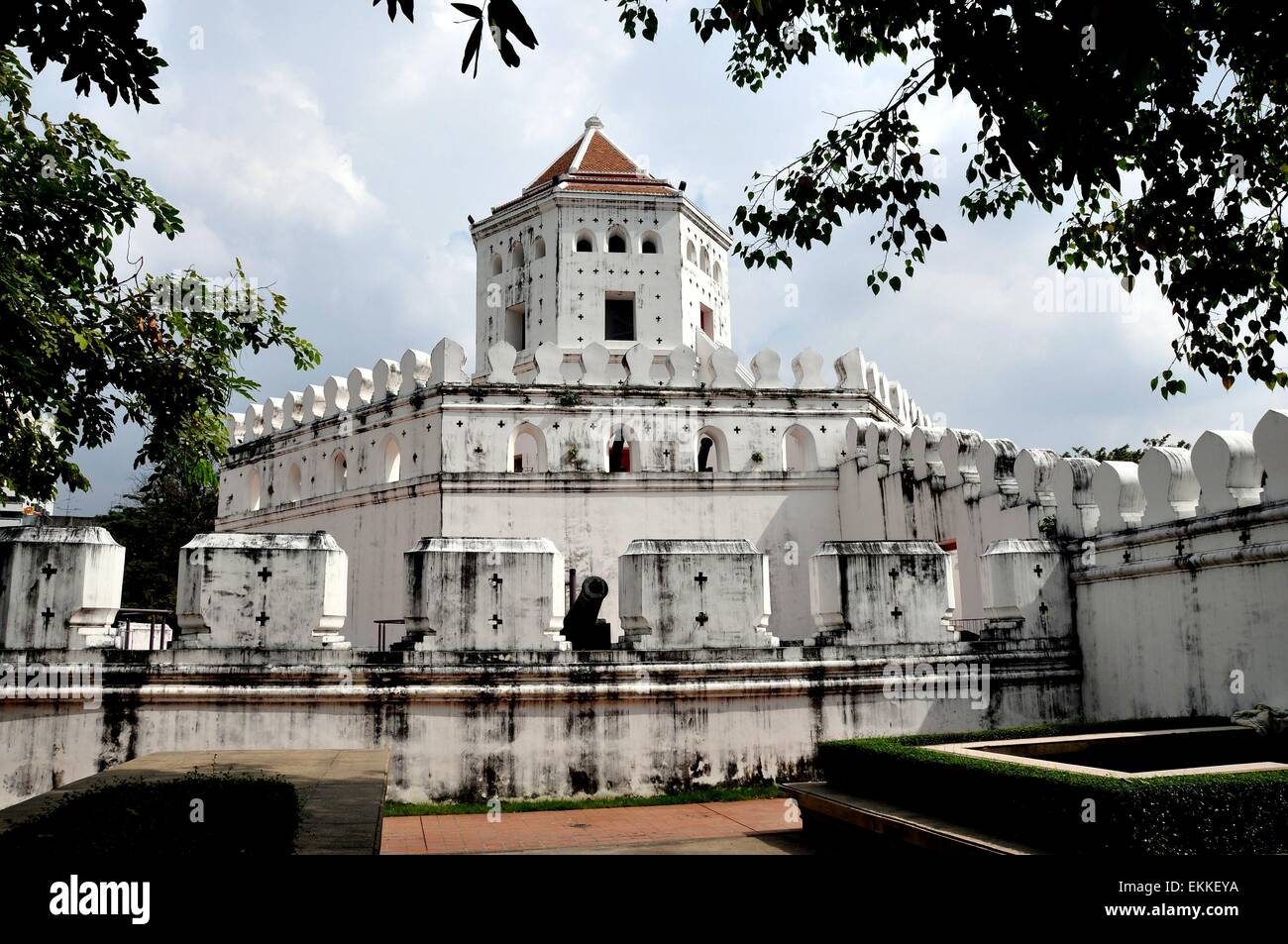 Bangkok, Thailand: 19th century hexagonal defensive Phra Sumane Fort ...