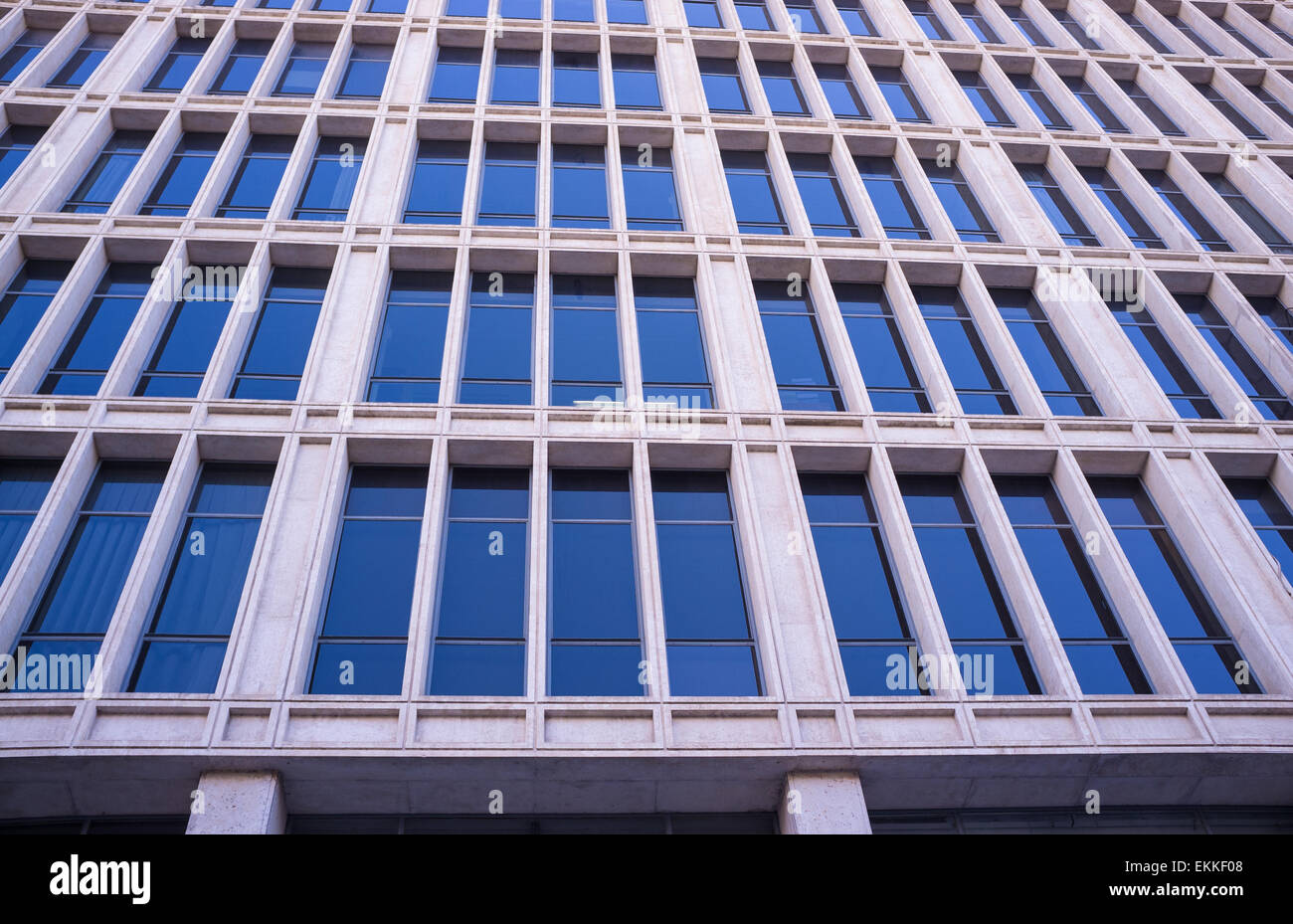 Full frame take of the facade of a modern office building Stock Photo ...