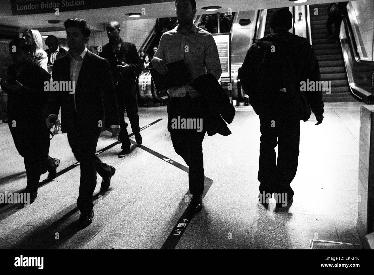 Daily commute in London Underground Stock Photo - Alamy