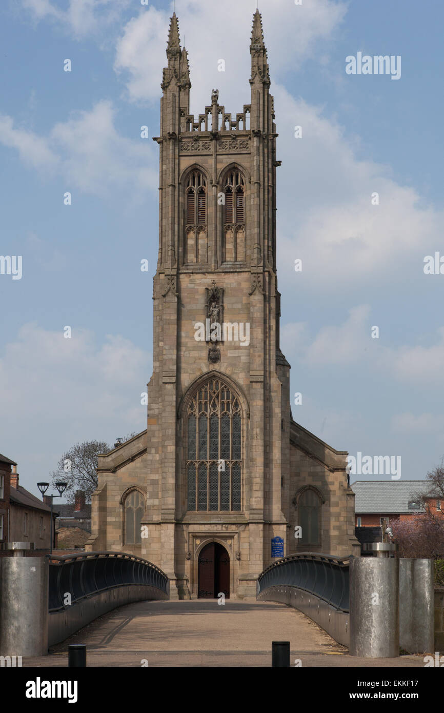 st Marys church derby Stock Photo - Alamy