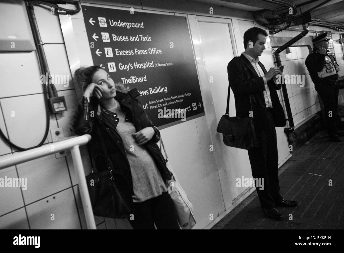 Daily commute in London Underground Stock Photo - Alamy