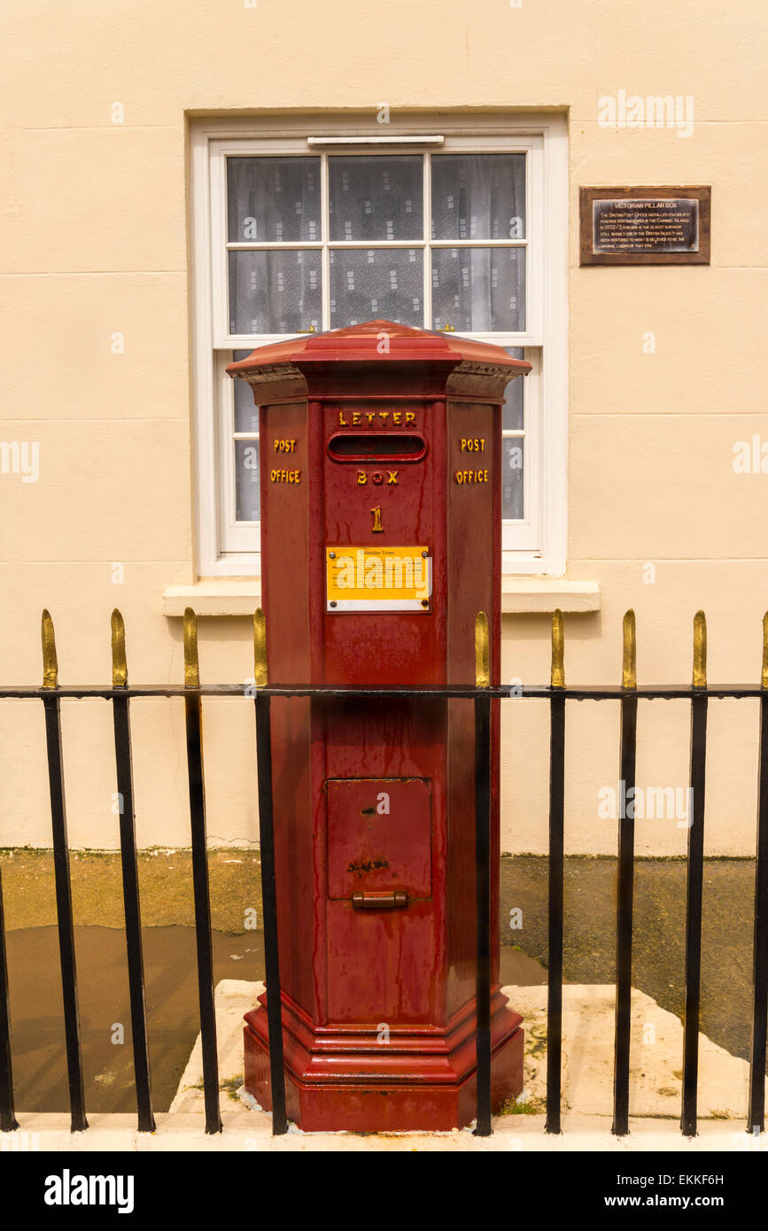 Oldest postbox in current use - Guernsey Stock Photo - Alamy