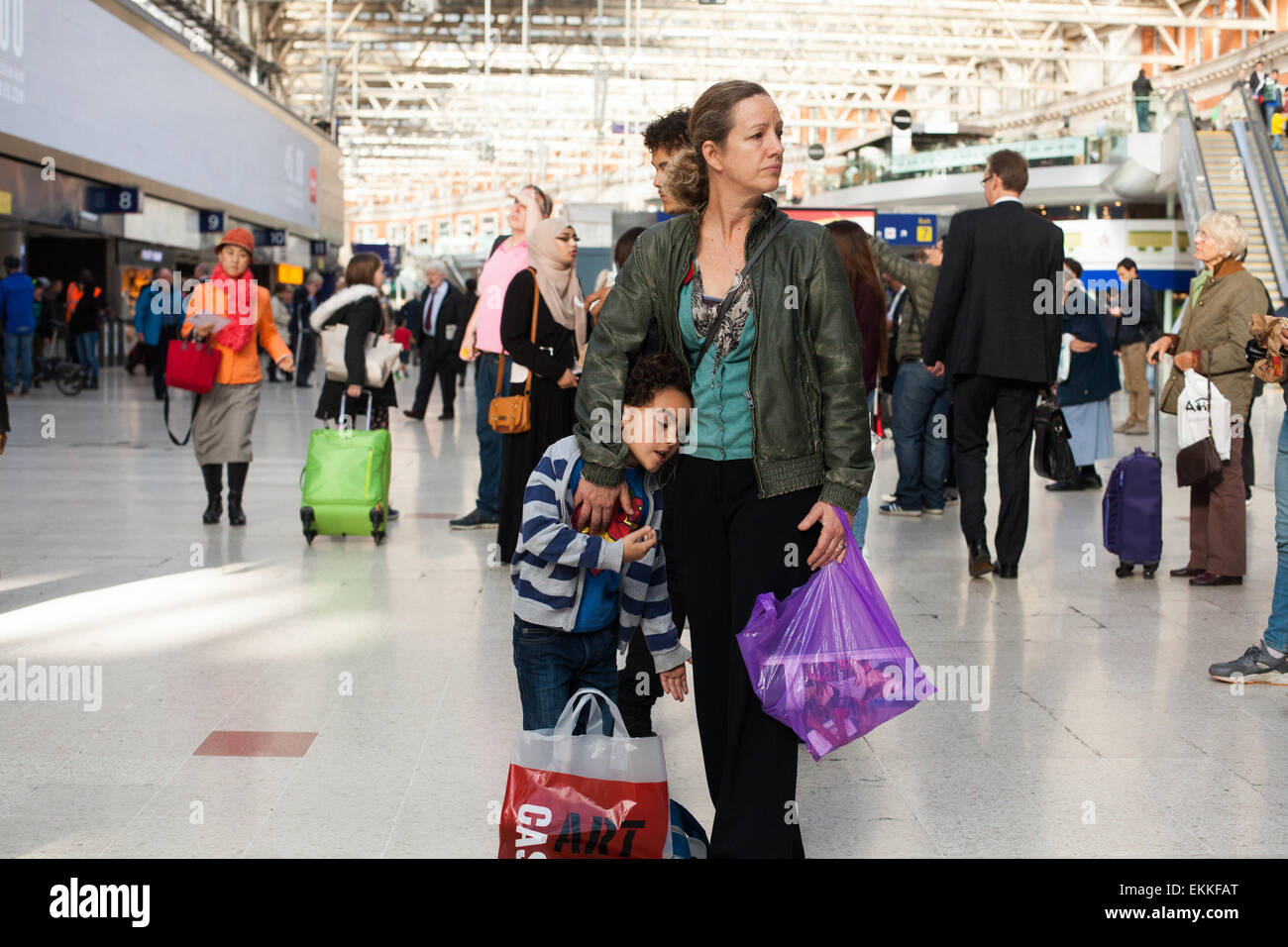 Daily commute in London Underground Stock Photo - Alamy