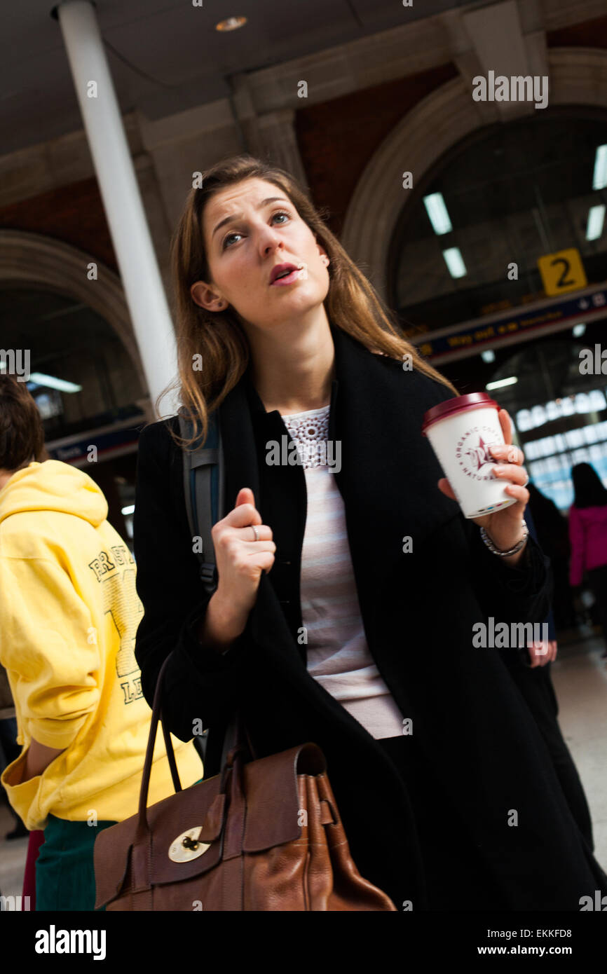 Daily commute in London Underground Stock Photo - Alamy