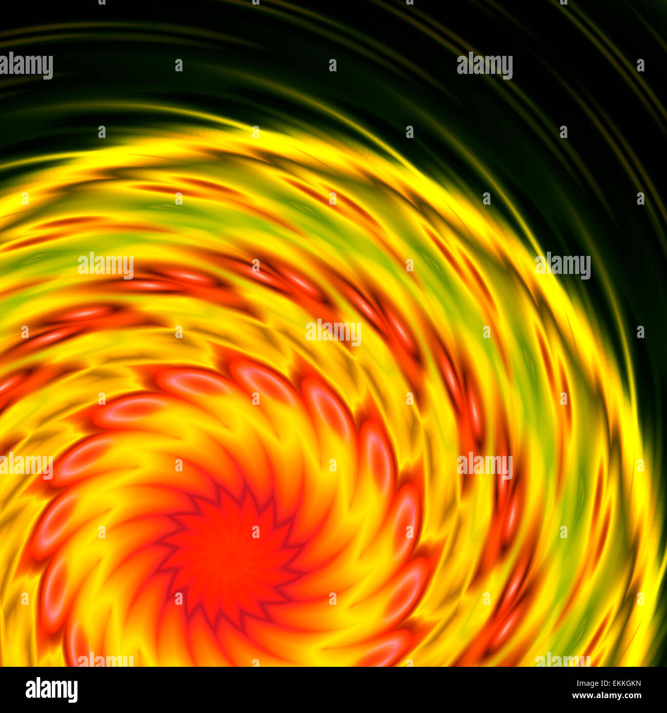 Colorful Spinning Cathryn Wheel Illustration set on a dark background ...