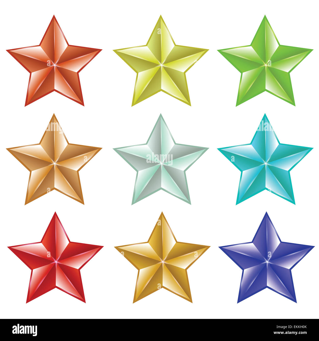 set of stars Stock Photo - Alamy