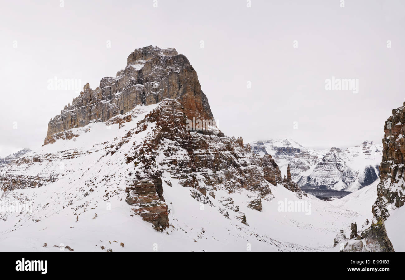 Sentinel pass. Winter landscape in Banff Naitonal park. Alberta. Canada ...