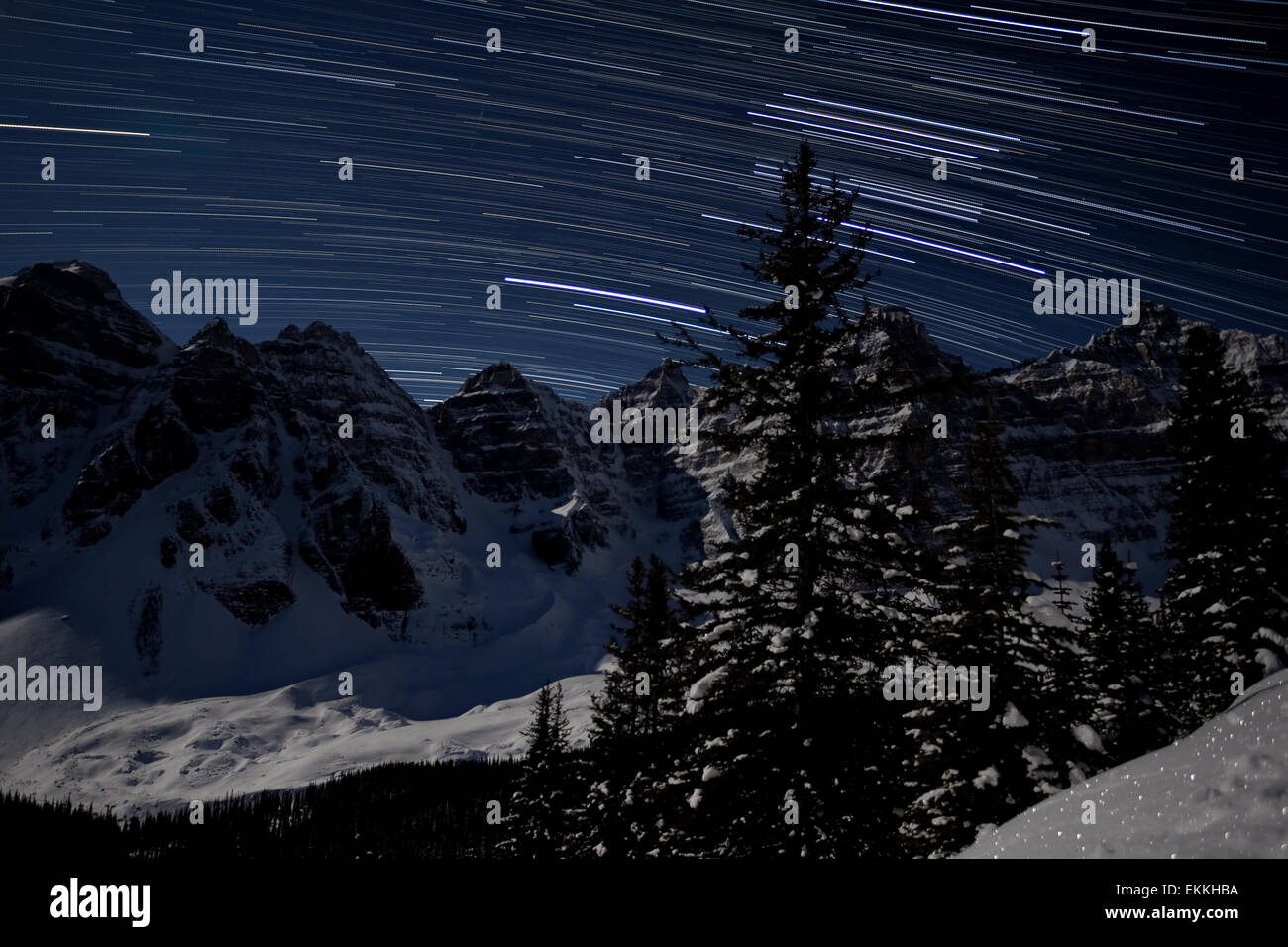 Winter landscape in Banff Naitonal park. Alberta. Canada Stock Photo ...