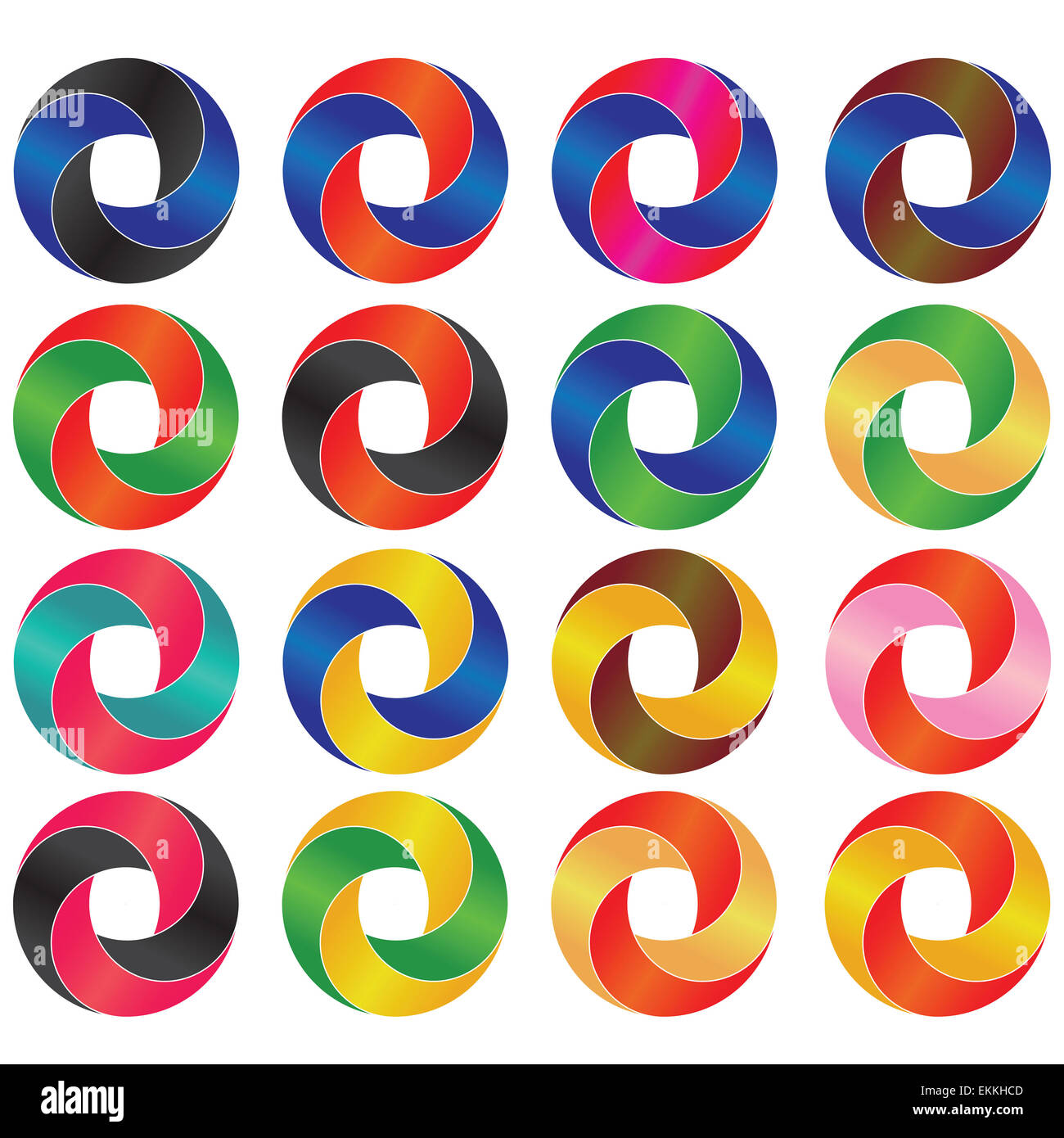 Business Abstract Circle icon Stock Photo - Alamy