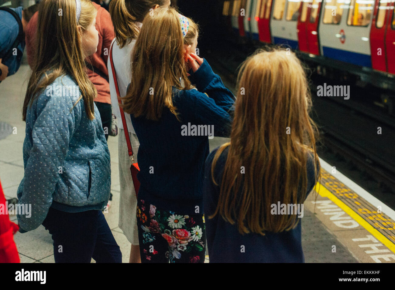 Daily commute in London Underground Stock Photo - Alamy