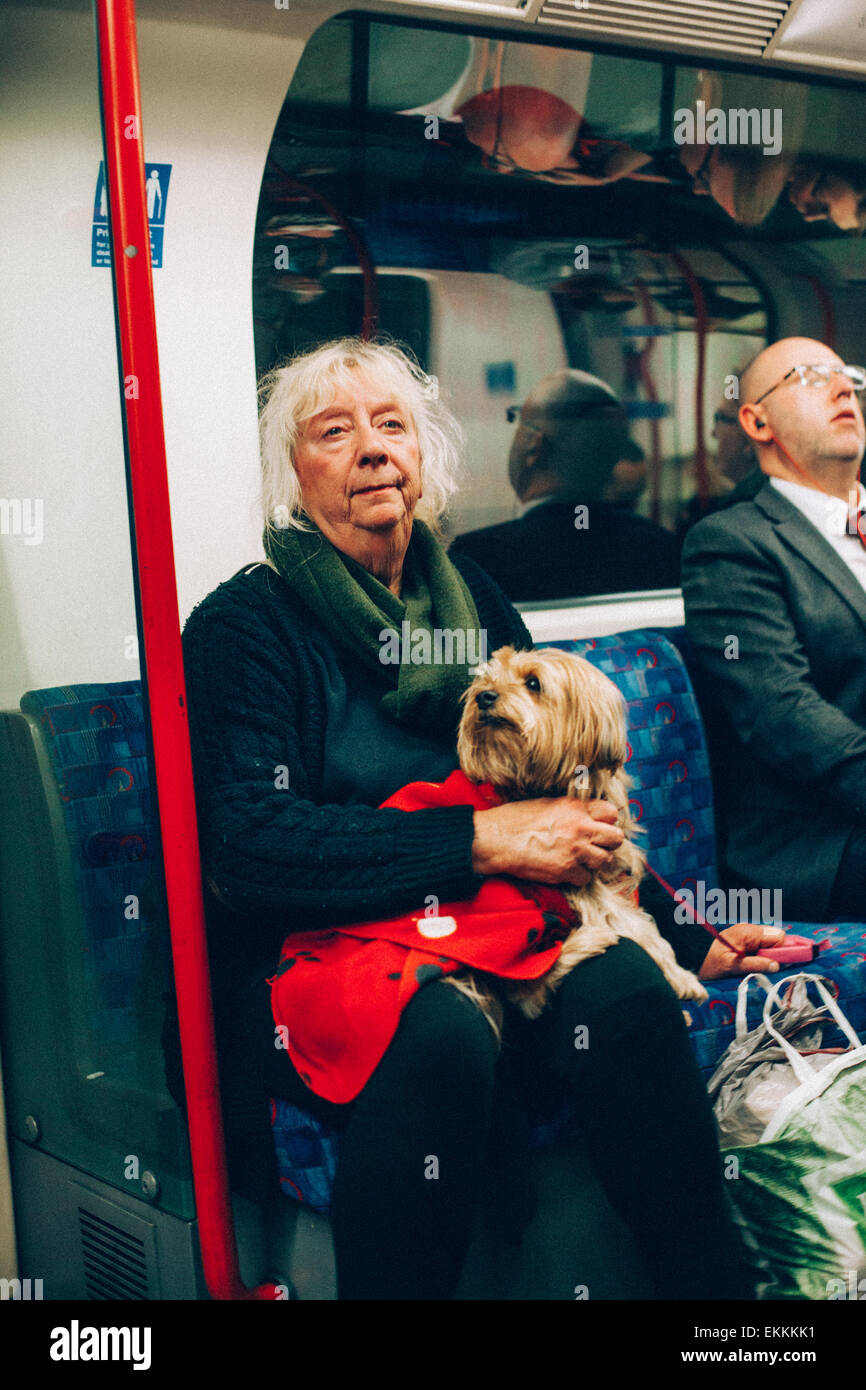 Daily commute in London Underground Stock Photo - Alamy