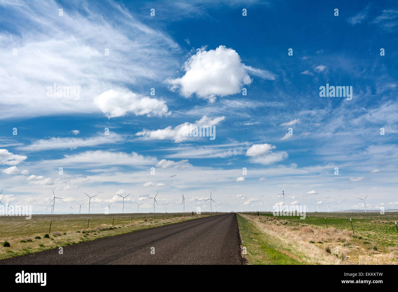 Road through wind farm hi-res stock photography and images - Alamy