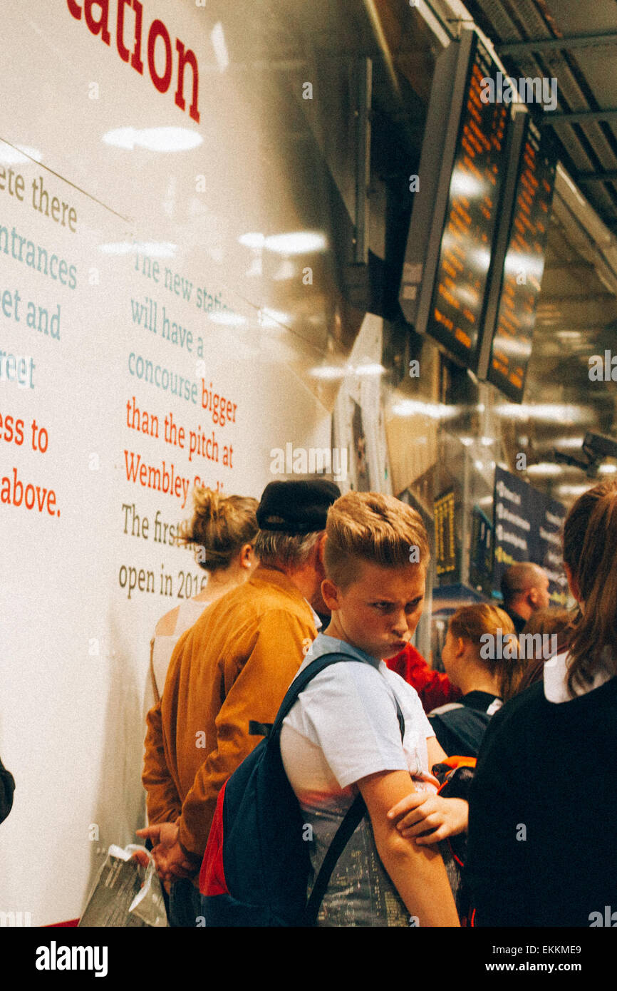 Daily commute in London Underground Stock Photo - Alamy