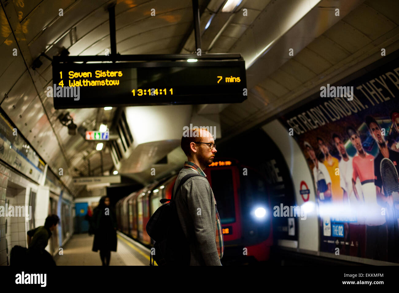 Daily commute in London Underground Stock Photo - Alamy