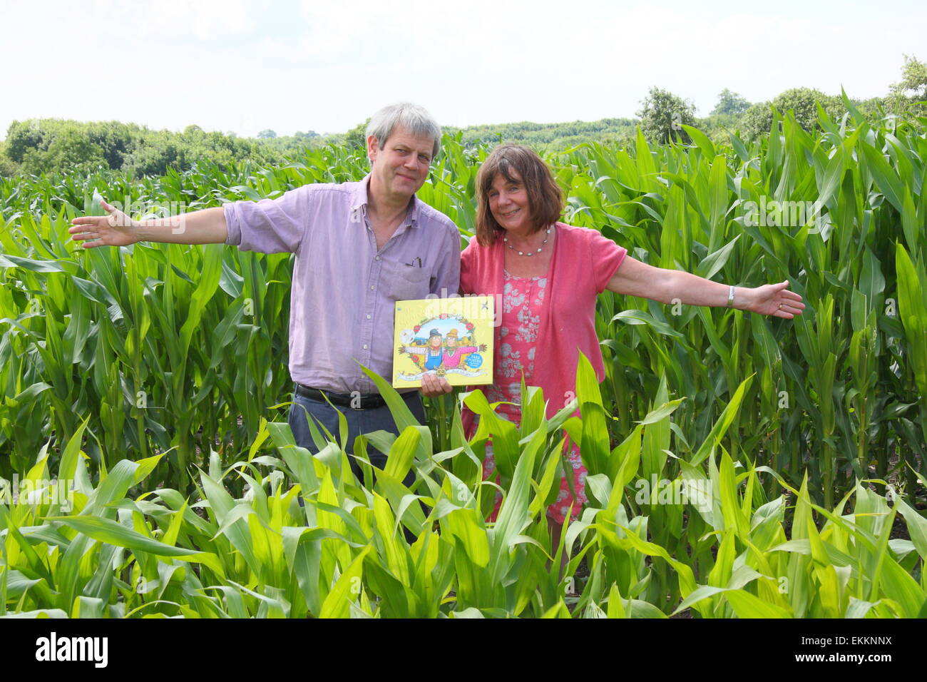Ilustrator, Axel Scheffler and author, Julia Donaldson at the launch of ...