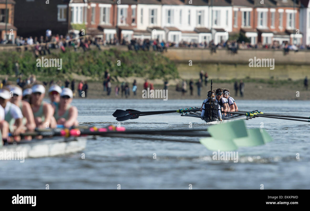 London, UK. 11th April, 2015. Oxford University Women's Boat Club ...
