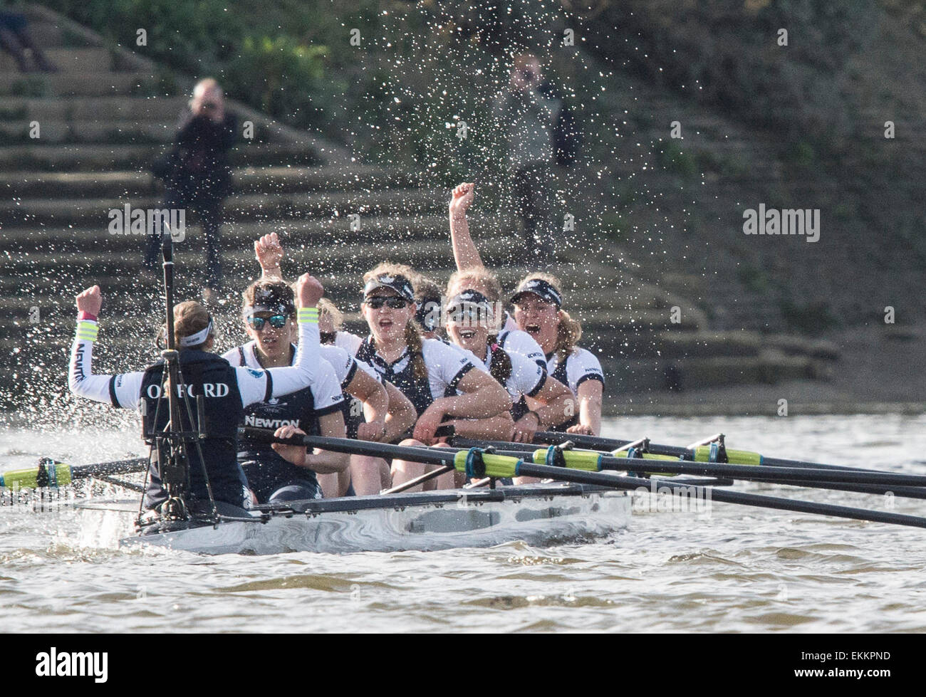 London, UK. 11th April, 2015. Oxford University Women's Boat Club ...