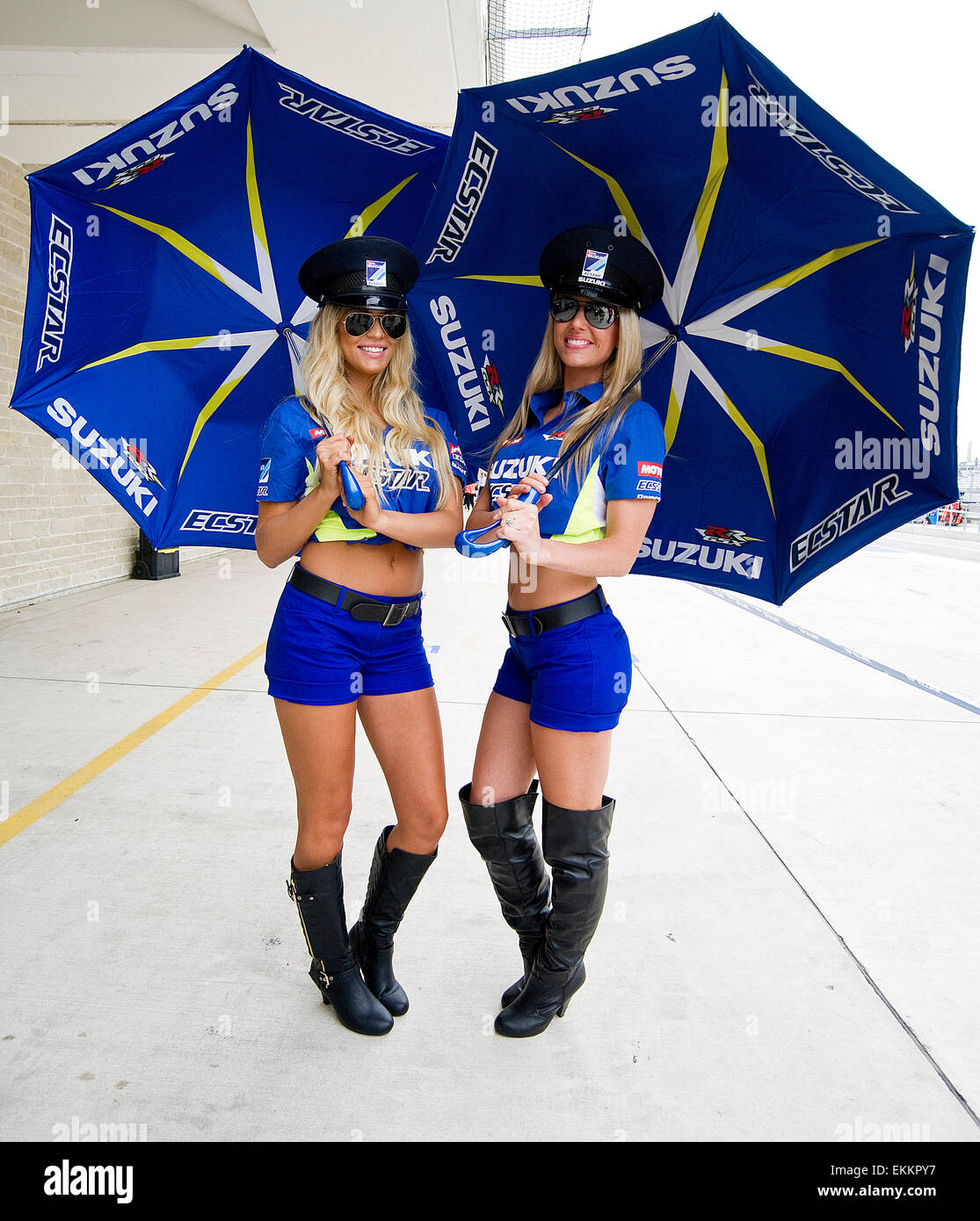 Austin, Texas, USA. 11th April, 2015. MotoGP Grid Girls in action at ...