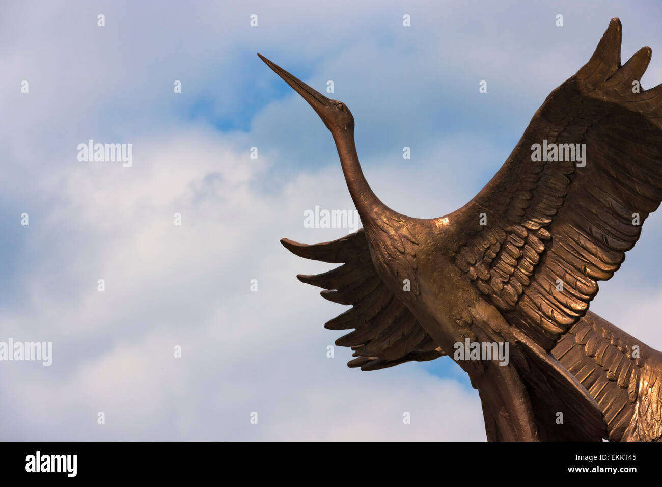 Stork statue in Independence Square, Minsk, Belarus Stock Photo - Alamy