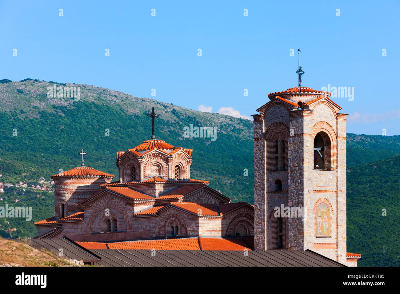 Plaosnik, an archaeological site and holy place, on the shores of Lake ...