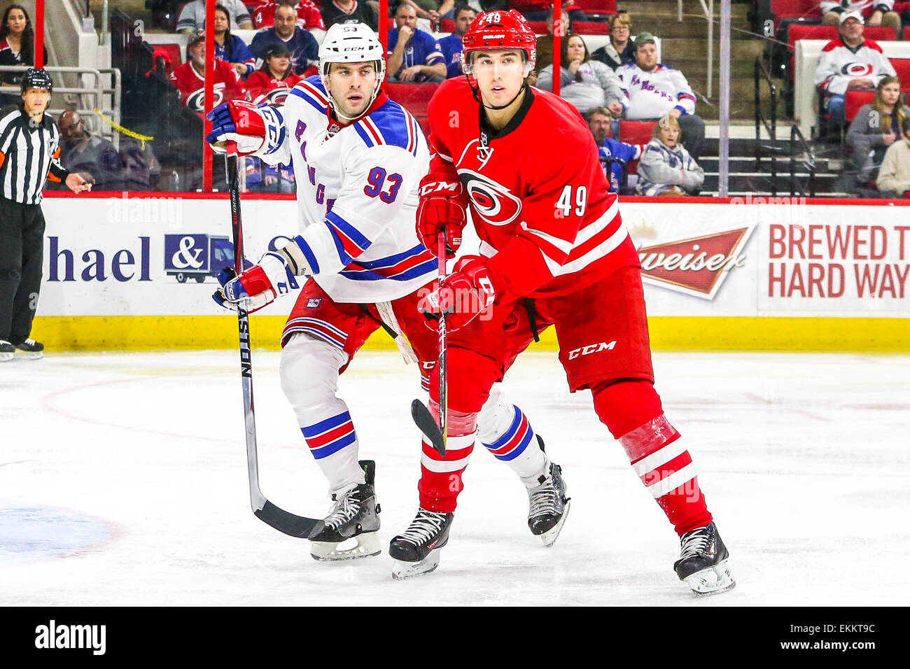 Raleigh, North Carolina, USA. 21st Mar, 2015. New York Rangers ...