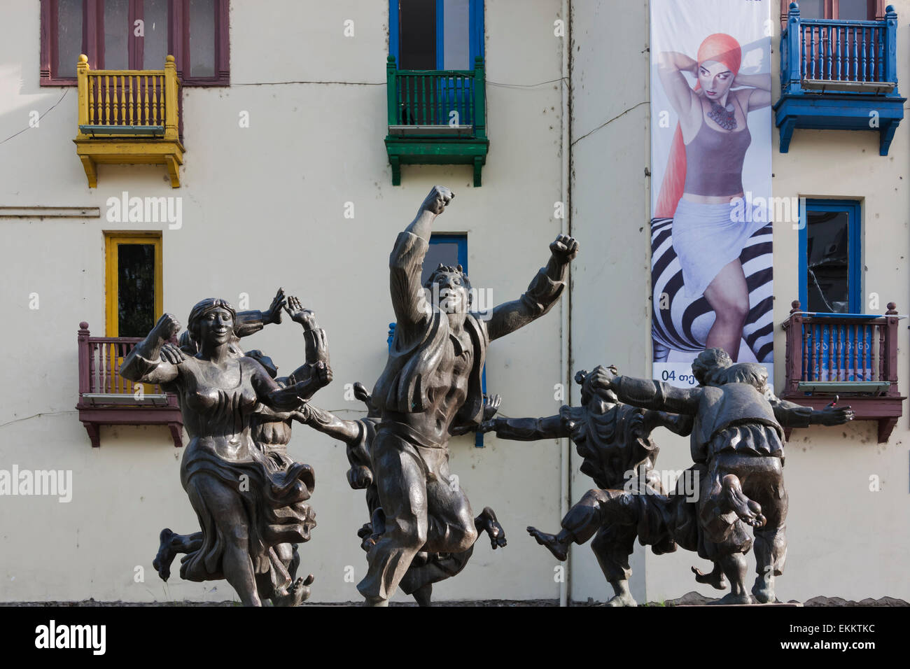 Statues on the street, Tbilisi, Georgia Stock Photo - Alamy
