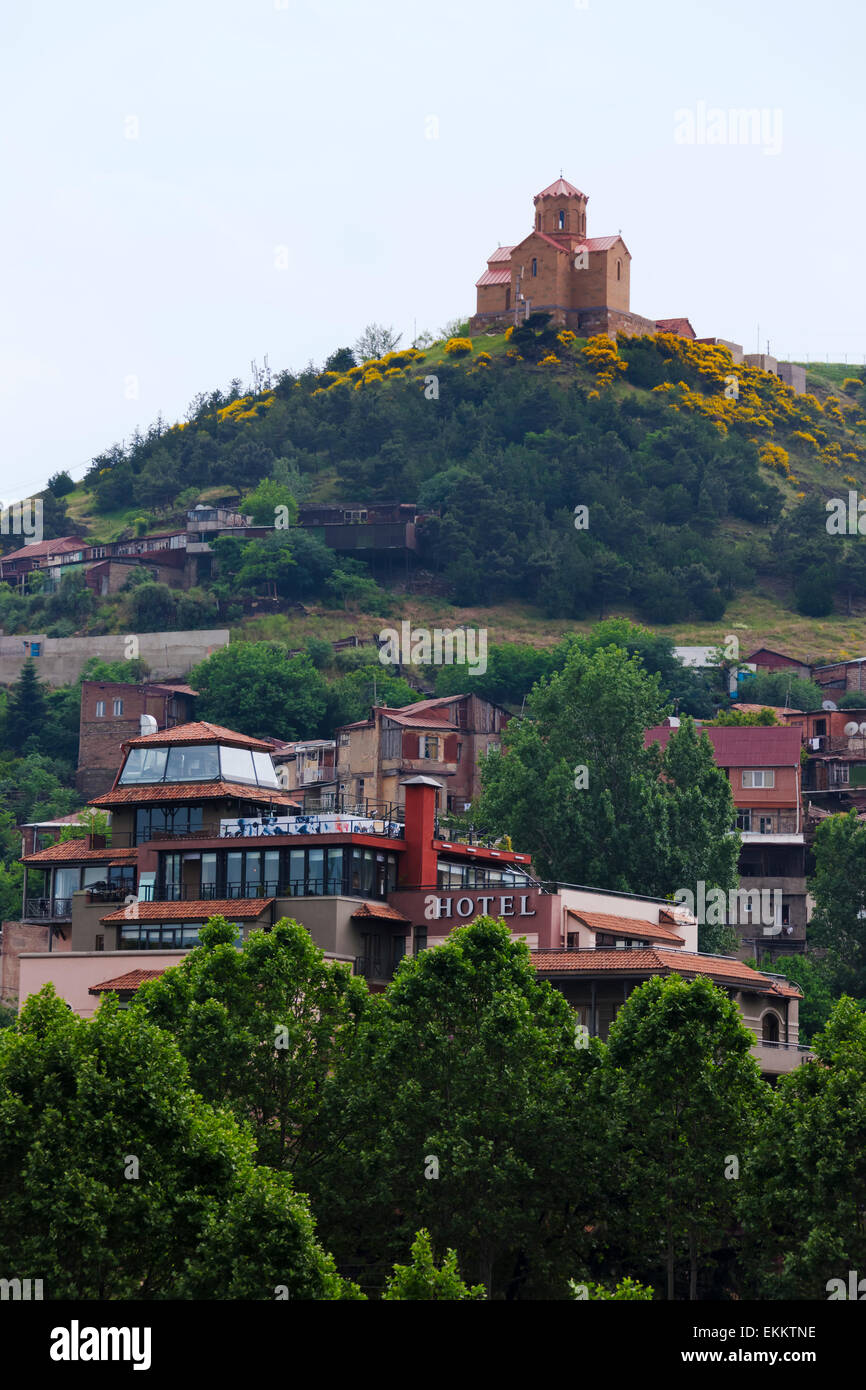 Narikala Fortress on the hill, Tbilisi, Georgia Stock Photo - Alamy