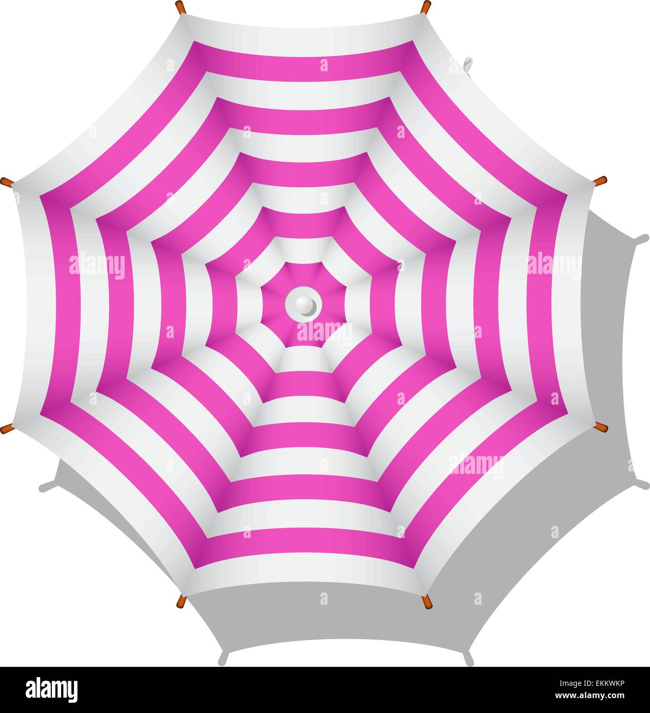 Beach umbrella stripe Stock Vector Images - Alamy