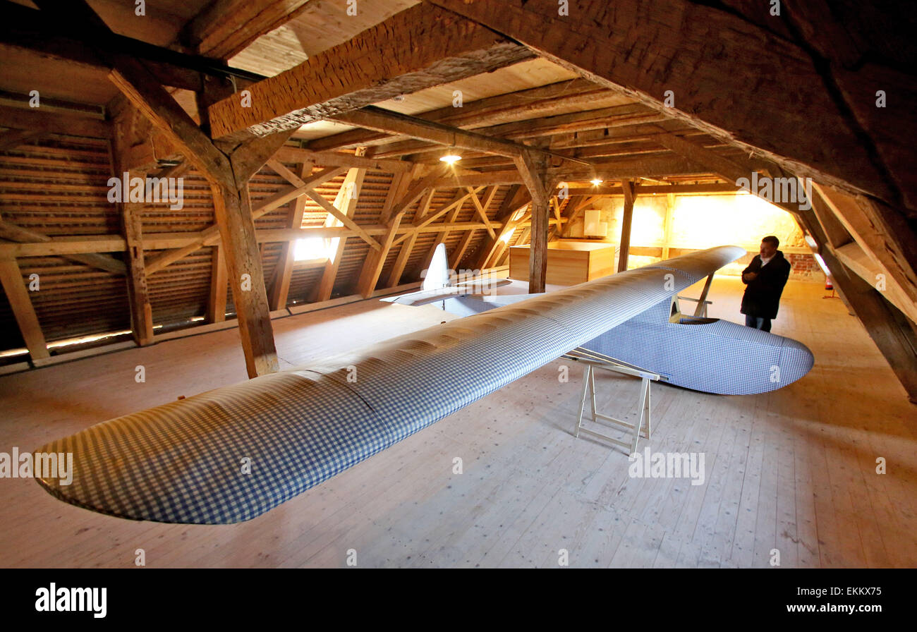 Colditz Castle, Germany. 10th Apr, 2015. Peter Knierriem, manager of ...